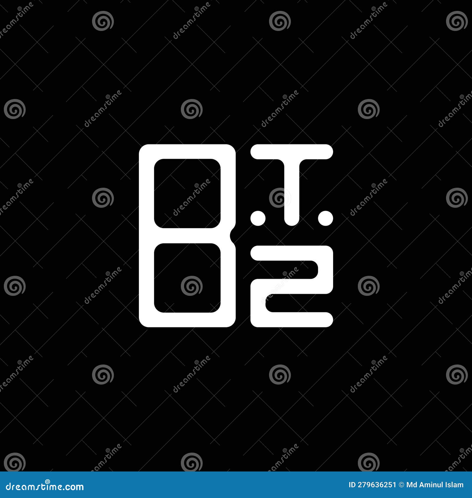 BTZ Letter Logo Creative Design with Vector Graphic, BTZ Stock Vector ...