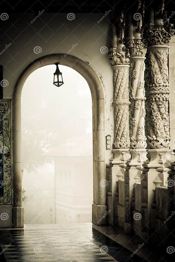 BuÃ§aco Columns stock photo. Image of architecture, gothic - 22762216