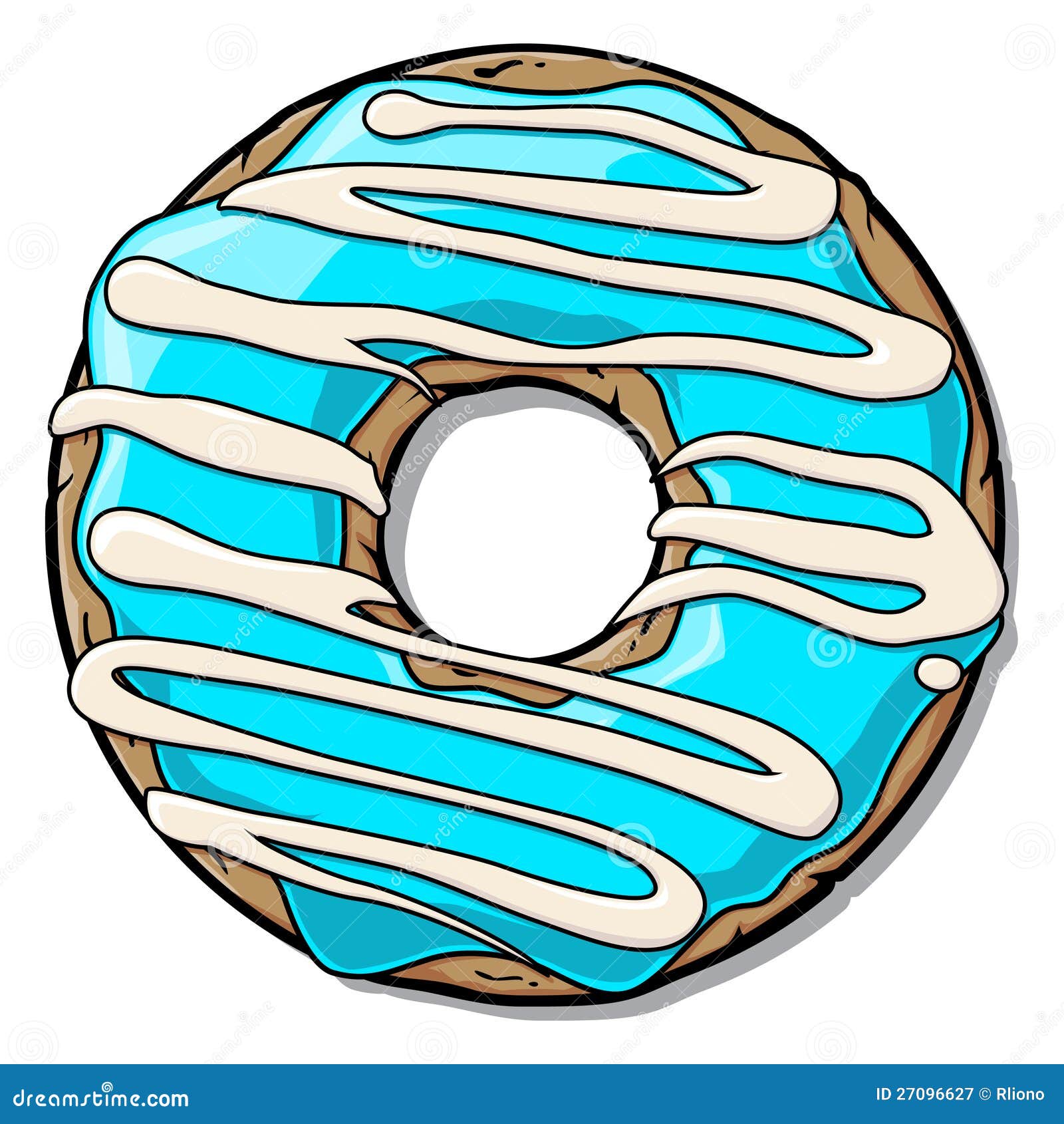 Buñuelo de la historieta ilustración del vector. Ilustración de ...