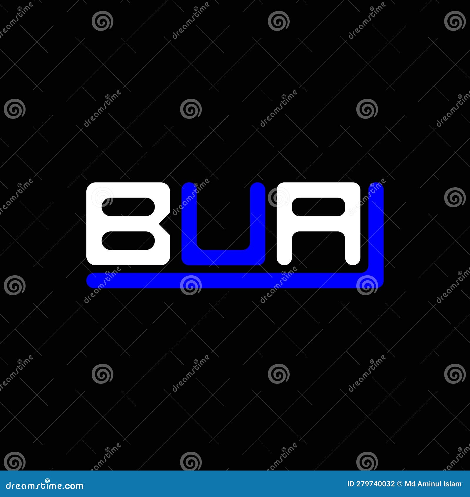 BUA Letter Logo Creative Design with Vector Graphic, BUA Stock ...