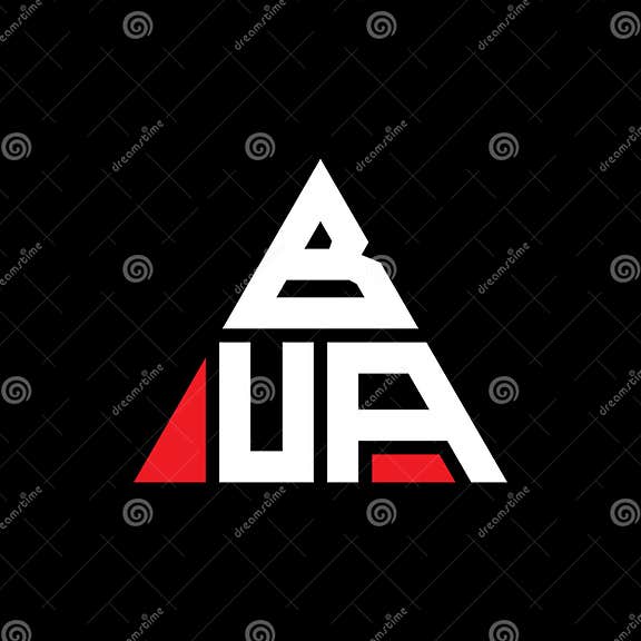 BUA Triangle Letter Logo Design with Triangle Shape. BUA Triangle Logo ...