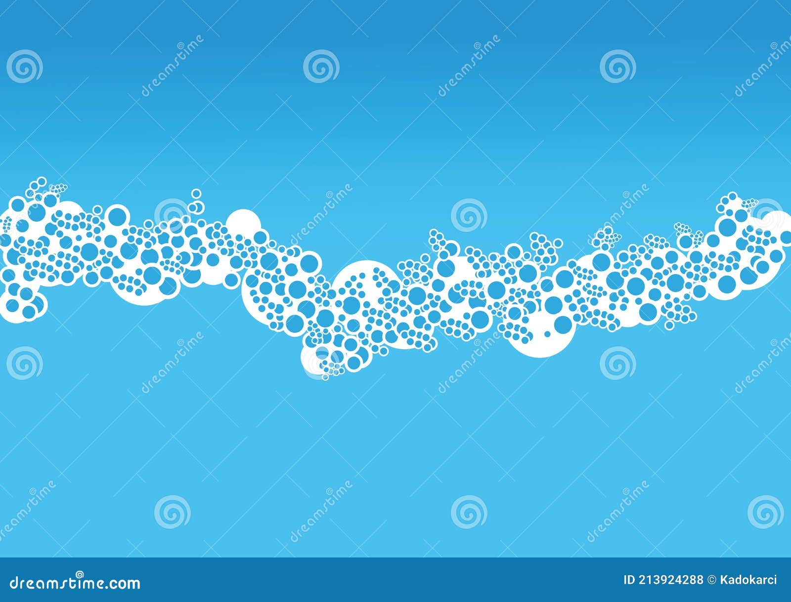 Minimalist Bubbles Vector for Laundry and Cleaning Concept Stock Vector ...