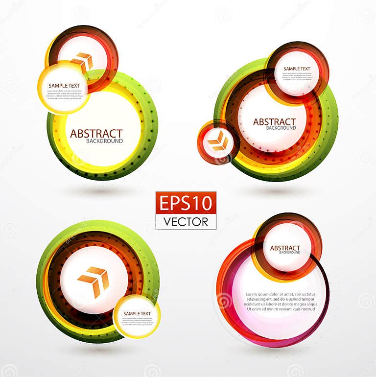 Bubble banners stock vector. Illustration of creative - 25010828