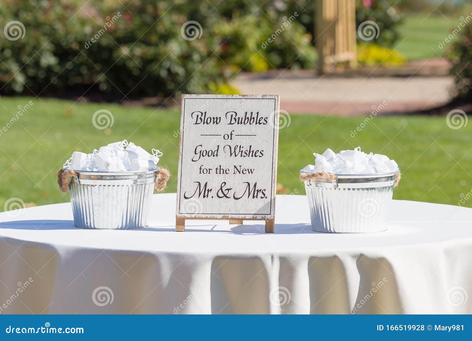 Bubble Blowing Sign for Wedding Ceremony Stock Photo - Image of bubbles ...