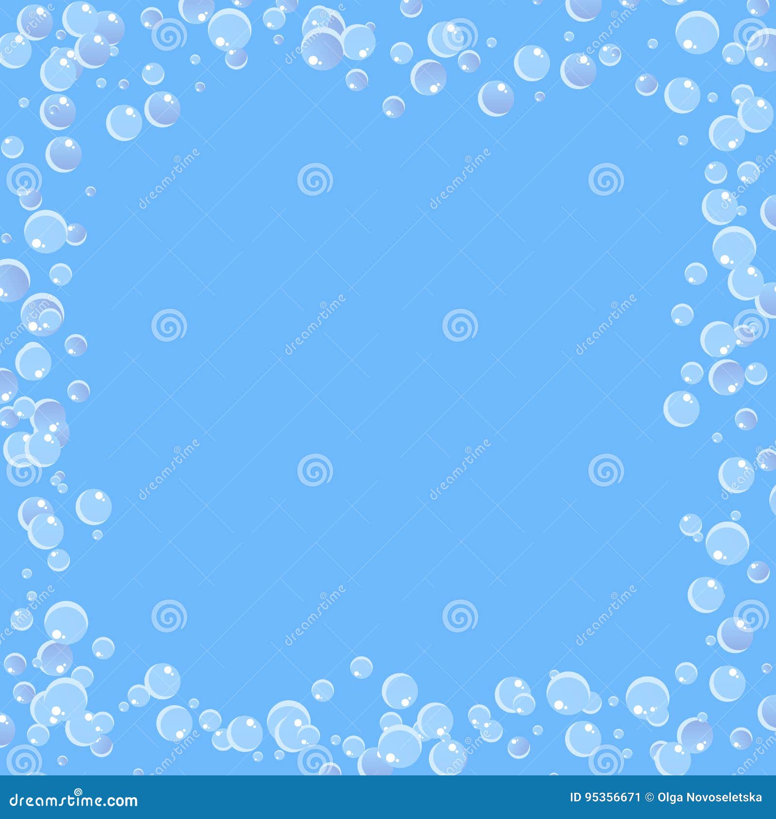 Bubble blue background stock vector. Illustration of aqua - 95356671