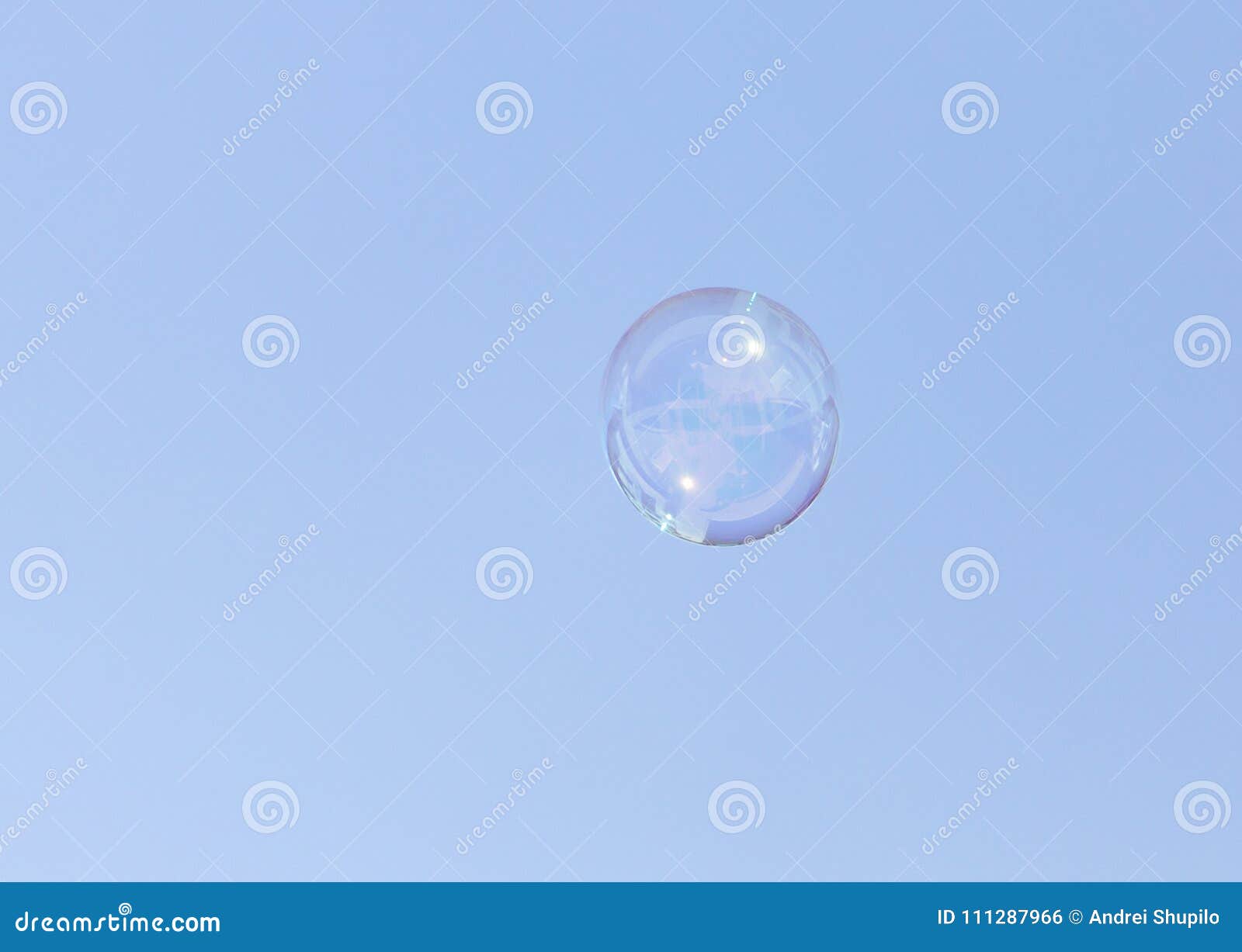 Bubble on the blue sky stock photo. Image of bubbles - 111287966