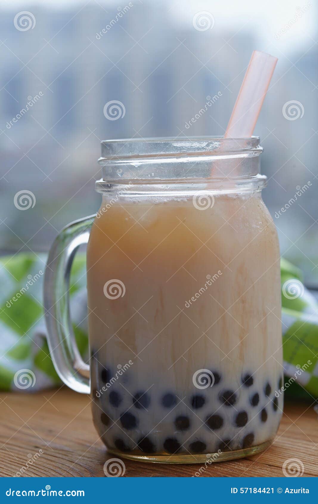 Bubble boba tea stock image. Image of boba, milky, pearl - 57184421