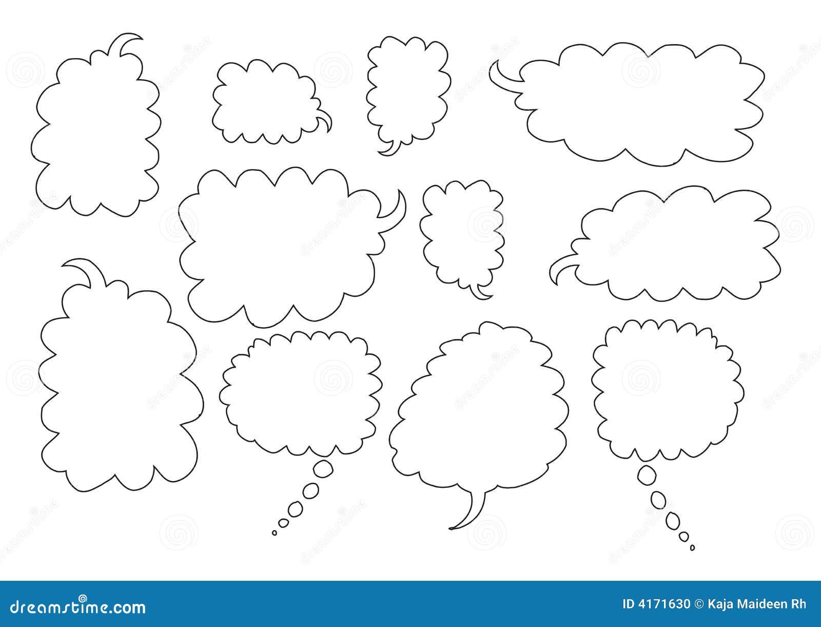 Bubble boxs stock vector. Illustration of call, cloud - 4171630