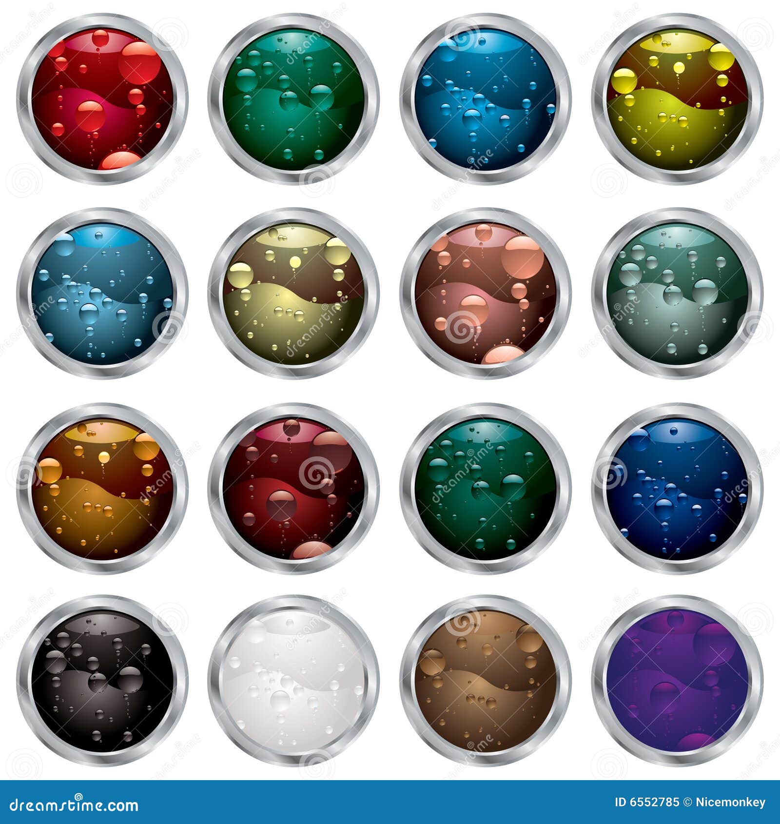 Bubble button bevel stock vector. Illustration of bevel - 6552785