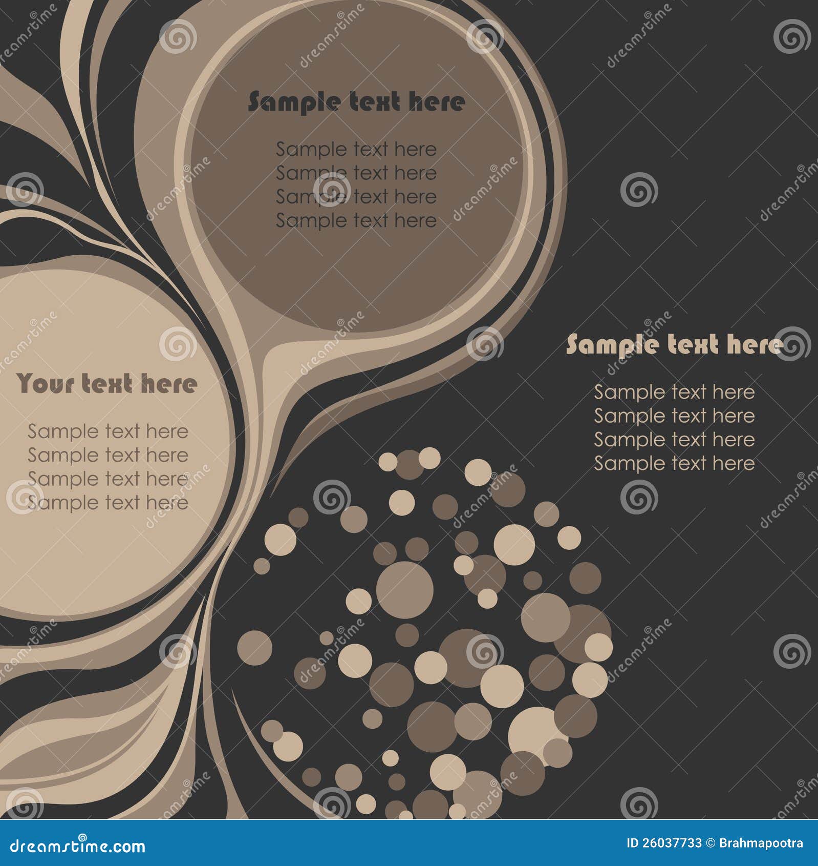 Bubble card stock vector. Illustration of clear, card - 26037733