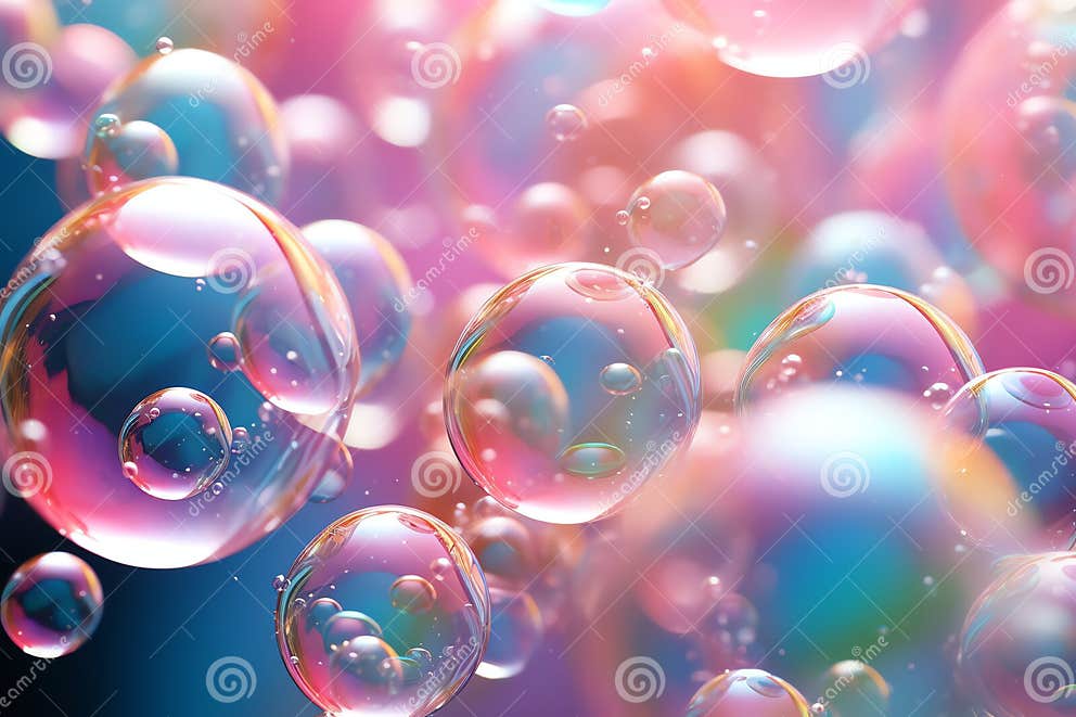 Bubble Cascade bubbles stock illustration. Illustration of blank ...