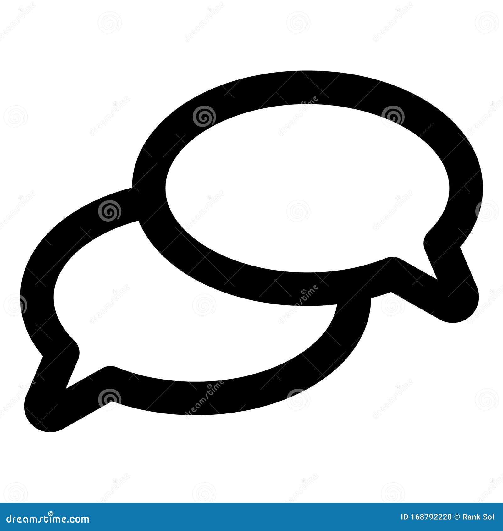 Bubble, Chat Bold Vector Icon Which Can Be Easily Edited or Modified ...