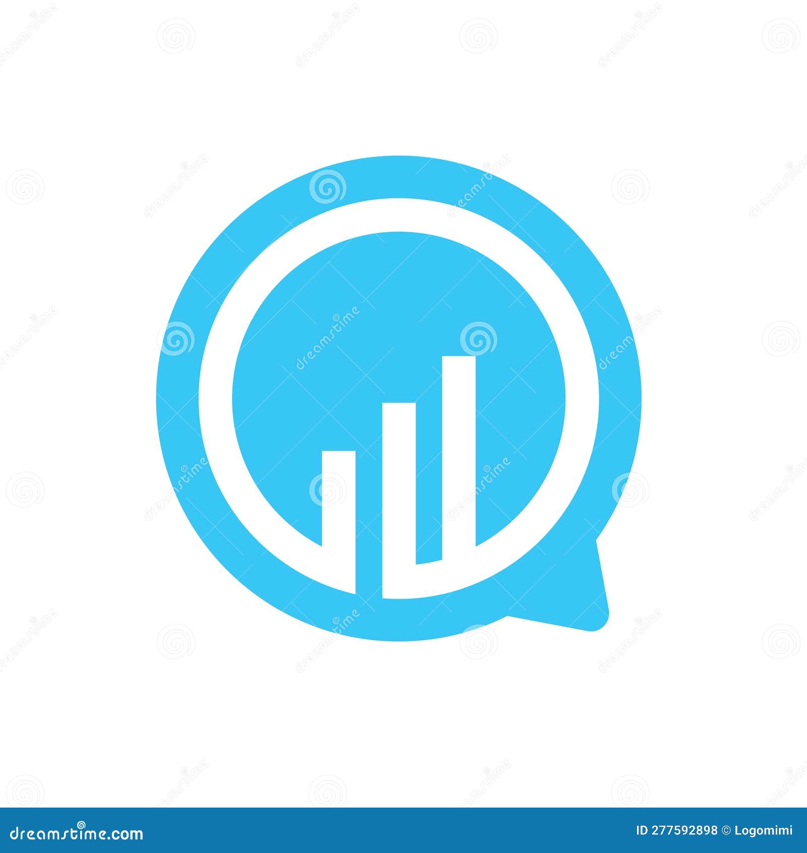 Bubble Chat Chart Logo Design, Business Marketing Financial Talk Logo ...