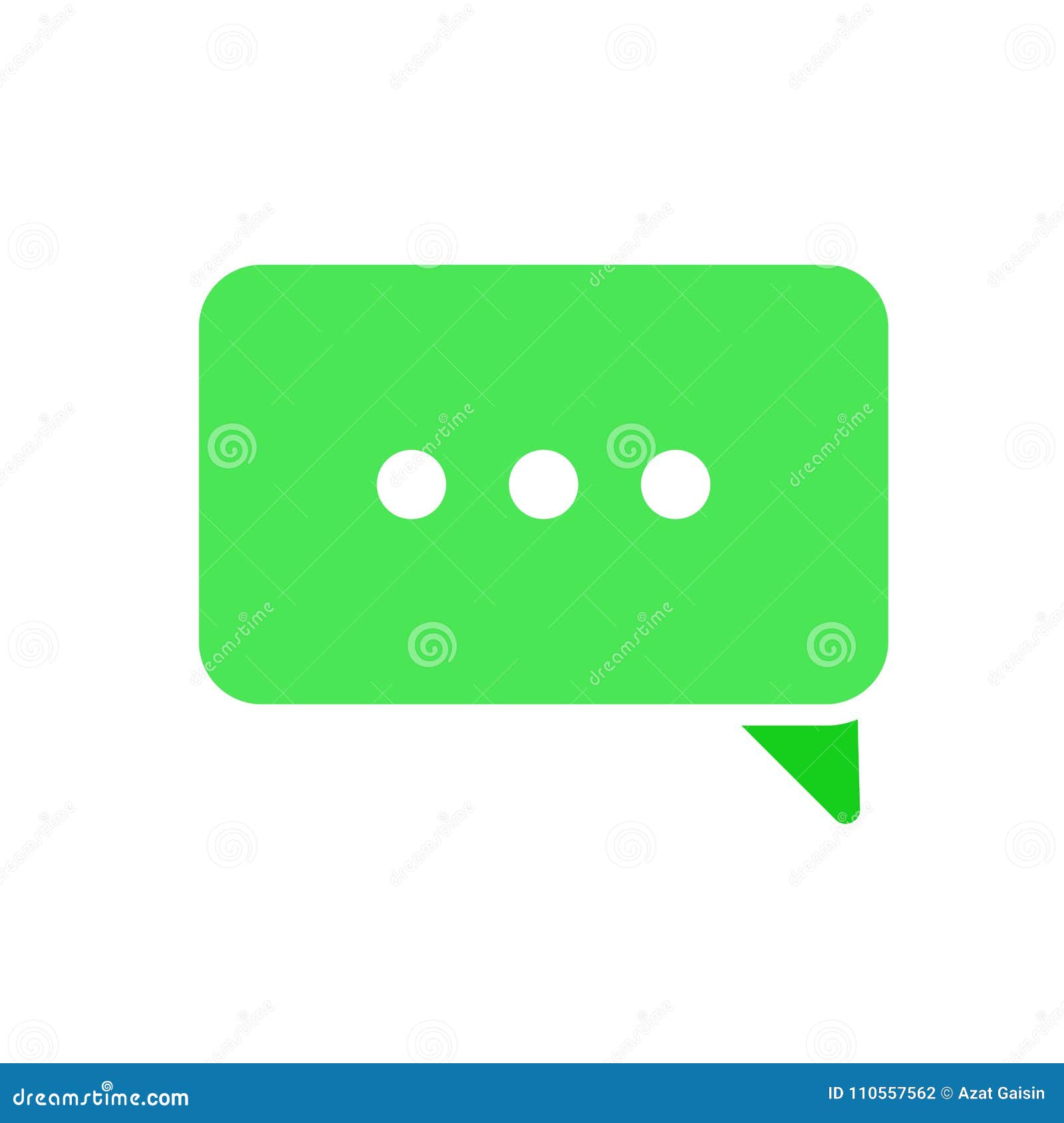 Bubble Chat Dialogue Ellipsis Loading Message Speech Icon Stock Vector ...