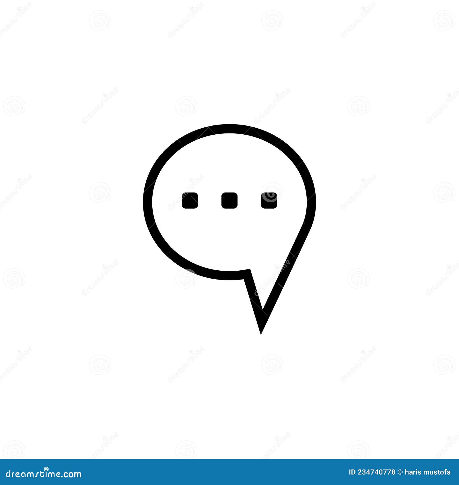 Bubble Chat Icon Design Template Vector Isolated Illustration Stock ...