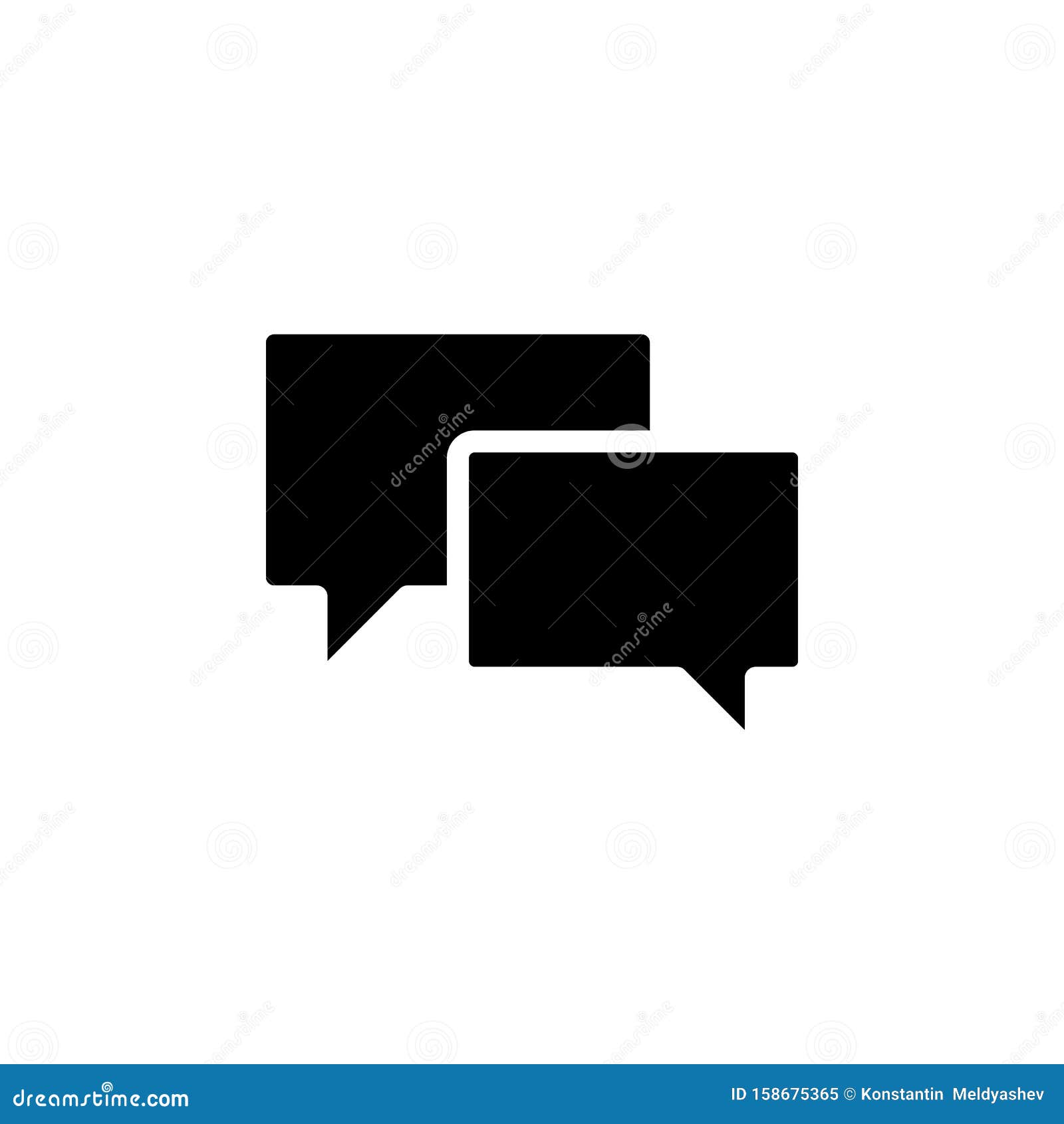 Bubble, Chat Icon. Simple Glyph, Flat Vector of Chat Bubble Icons for ...