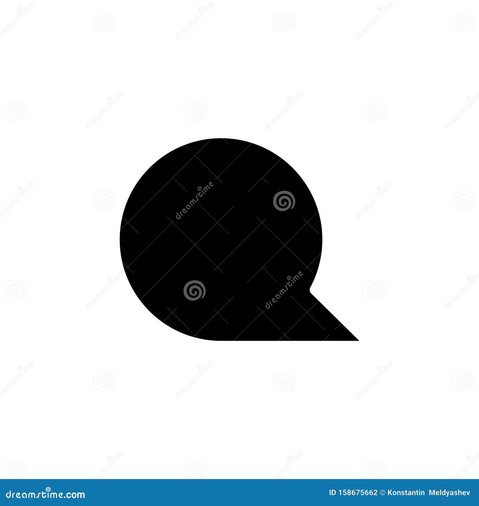 Bubble, Chat Icon. Simple Glyph, Flat Vector of Chat Bubble Icons for ...