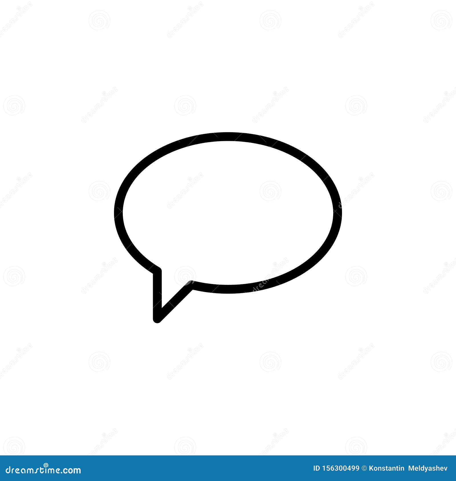 Bubble, Chat Icon. Simple Thin Line, Outline of Chat Bubble Icons for ...