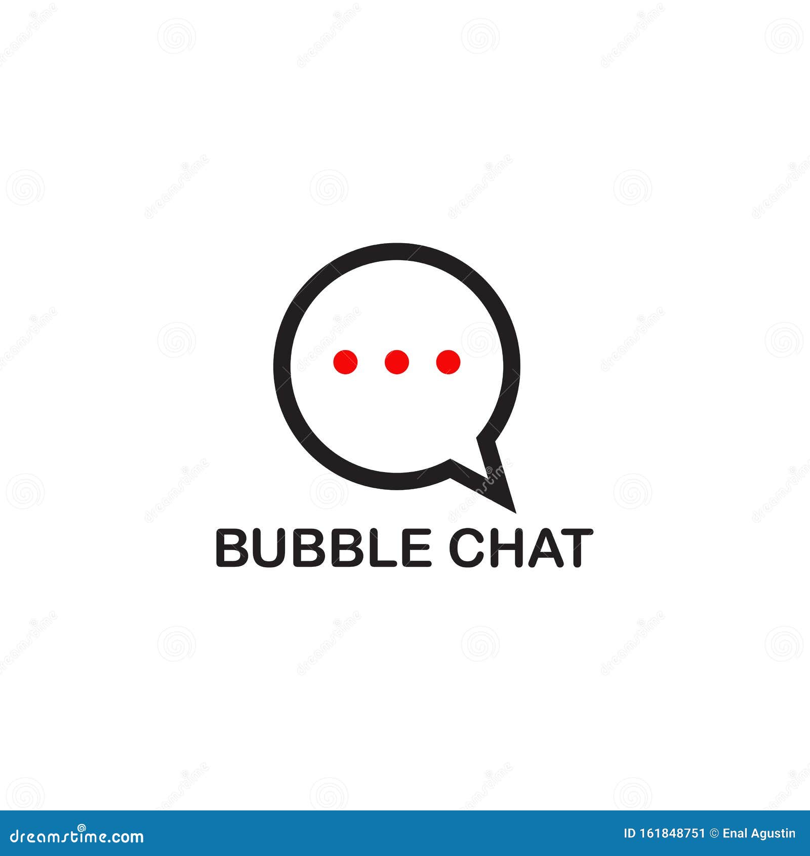 Bubble Chat Logo Design Template Stock Vector - Illustration of ...