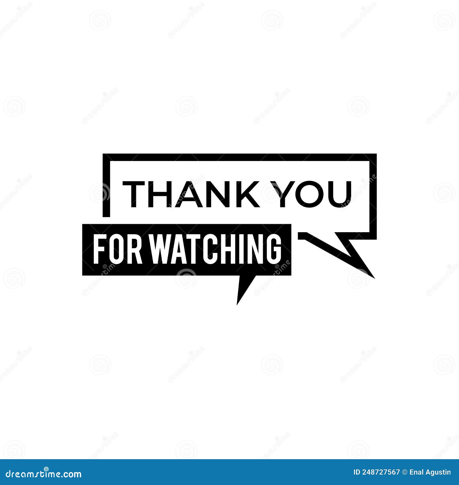 Bubble Chat Thank You Template Logo Design Stock Vector - Illustration ...