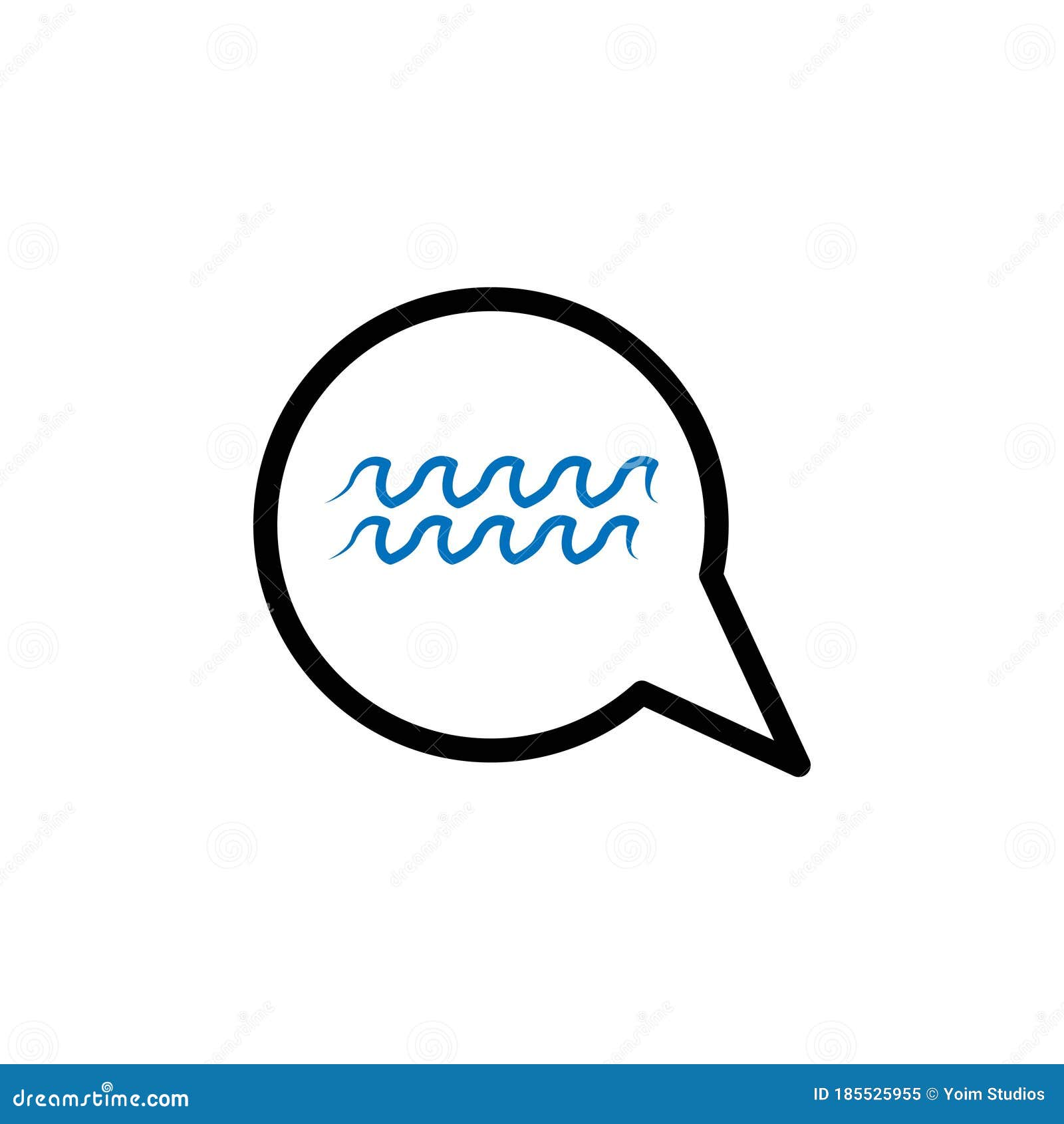 Bubble Chat Wave Vector Design Template Illustration Stock Vector ...
