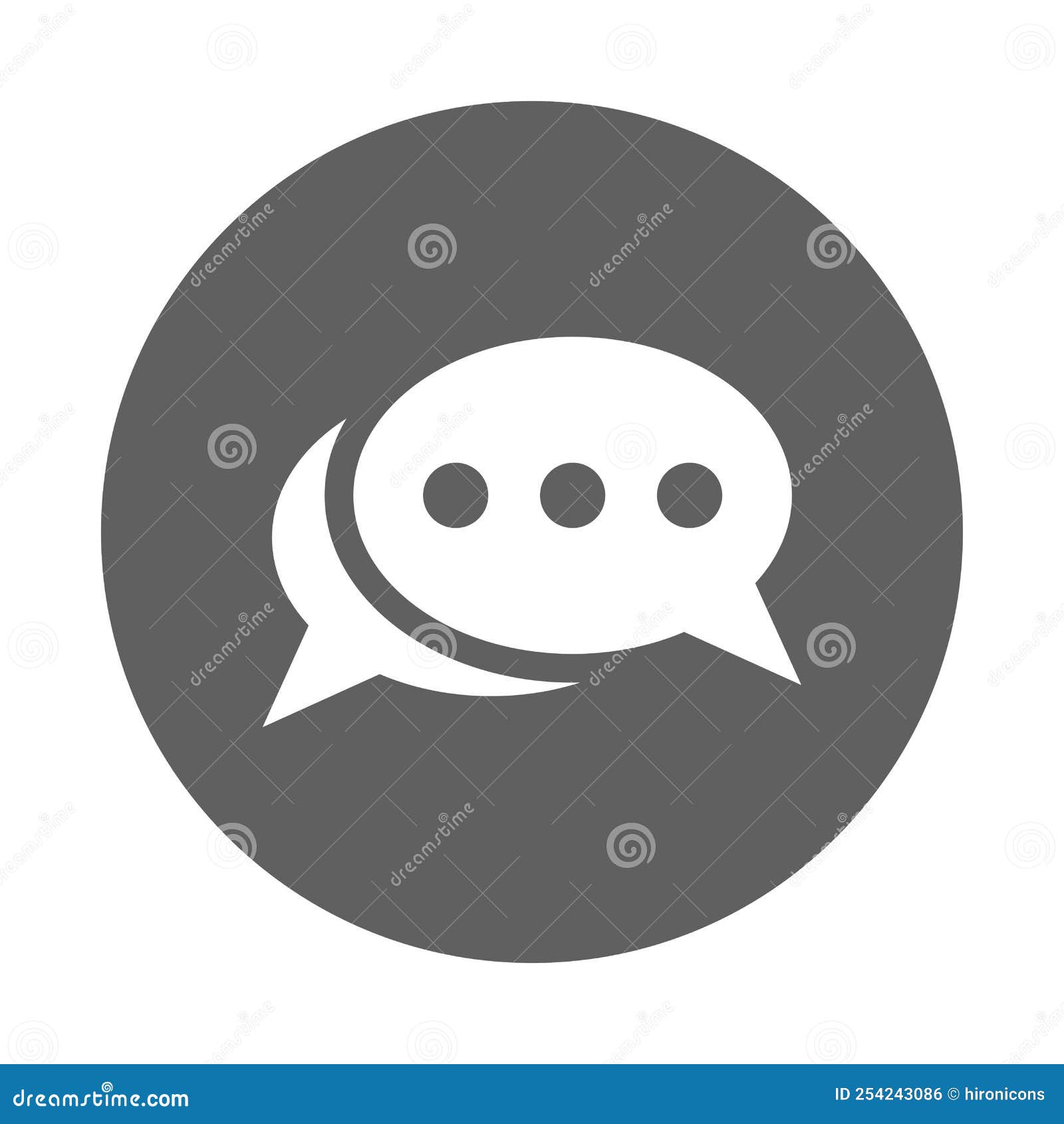 Bubble, Chatting, Feedback Icon. Gray Vector Graphics Stock Vector ...
