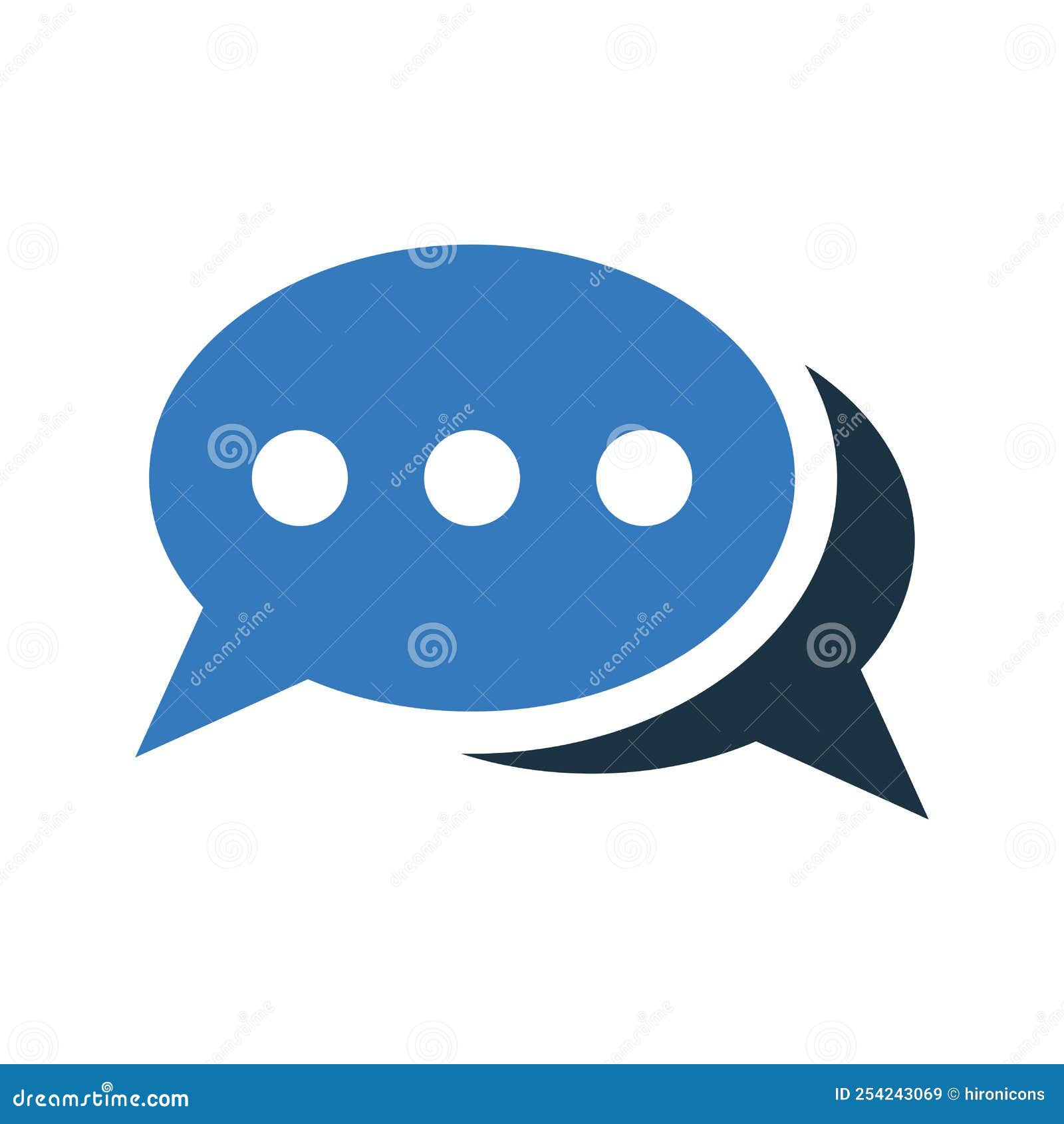 Bubble, Chatting, Feedback Icon. Simple Editable Vector Graphics Stock ...
