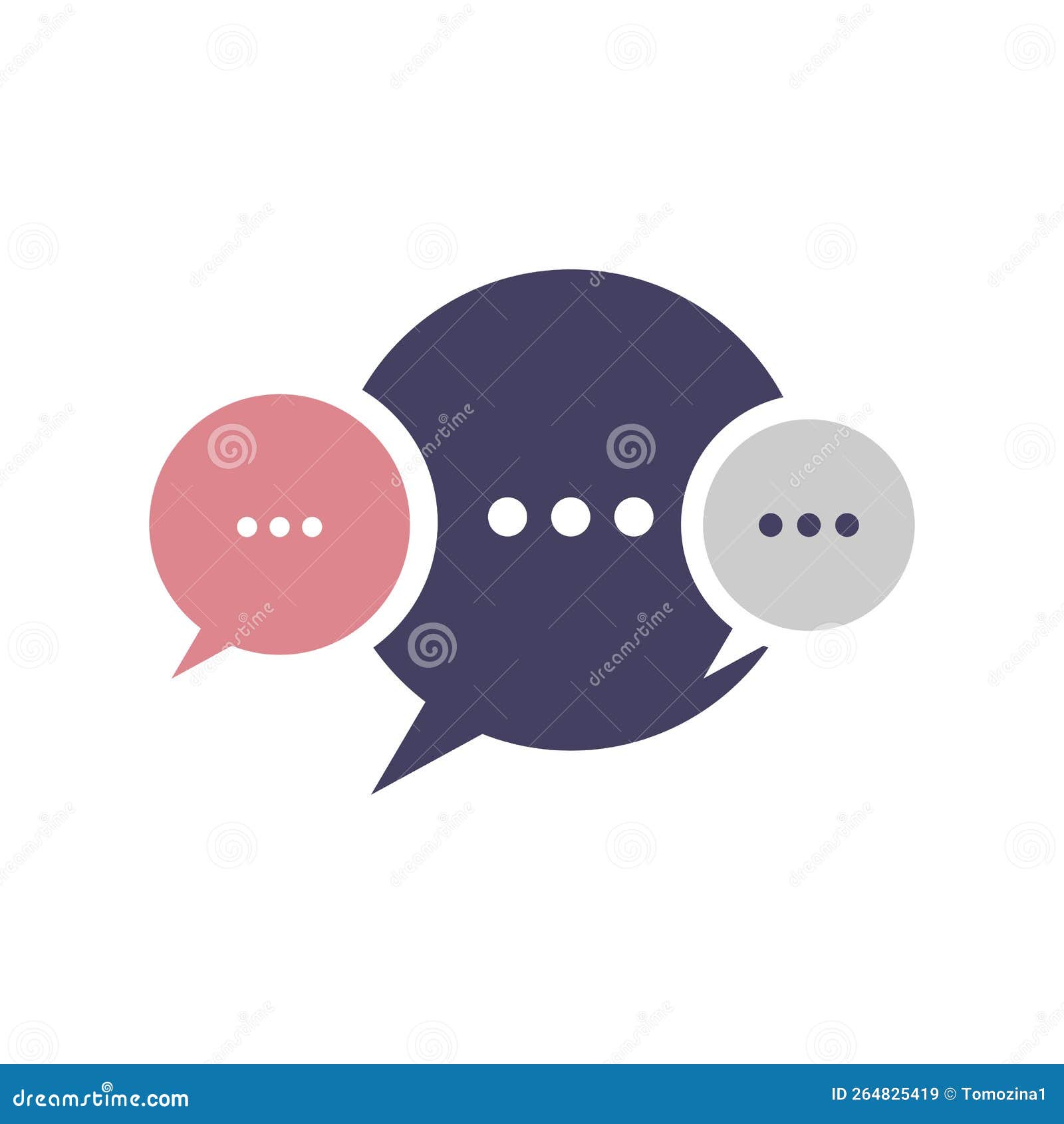Bubble Comment Logo, Message Icon Cartoon Vector | CartoonDealer.com ...