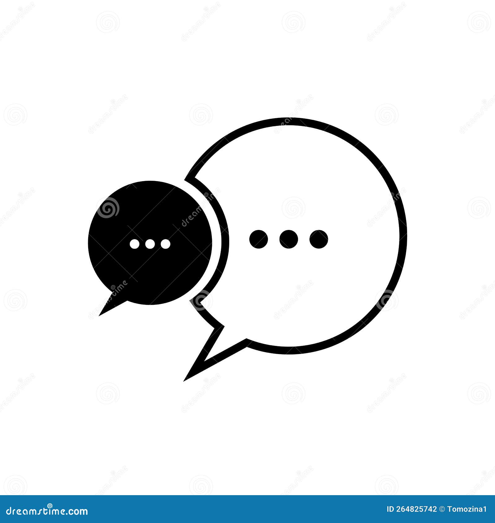 Bubble Comment Logo, Message Icon Stock Vector - Illustration of speech ...