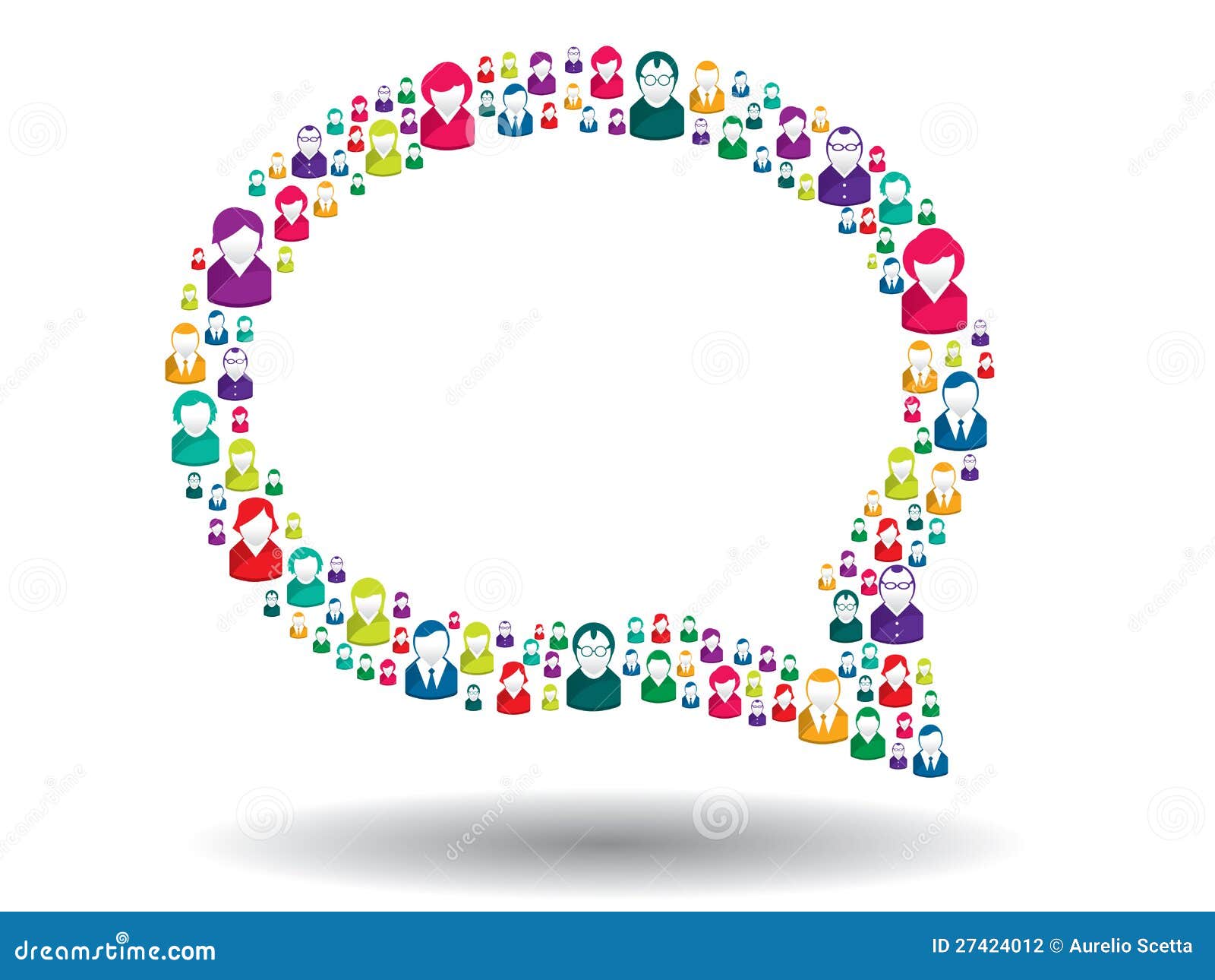 Bubble of communication stock vector. Illustration of people - 27424012