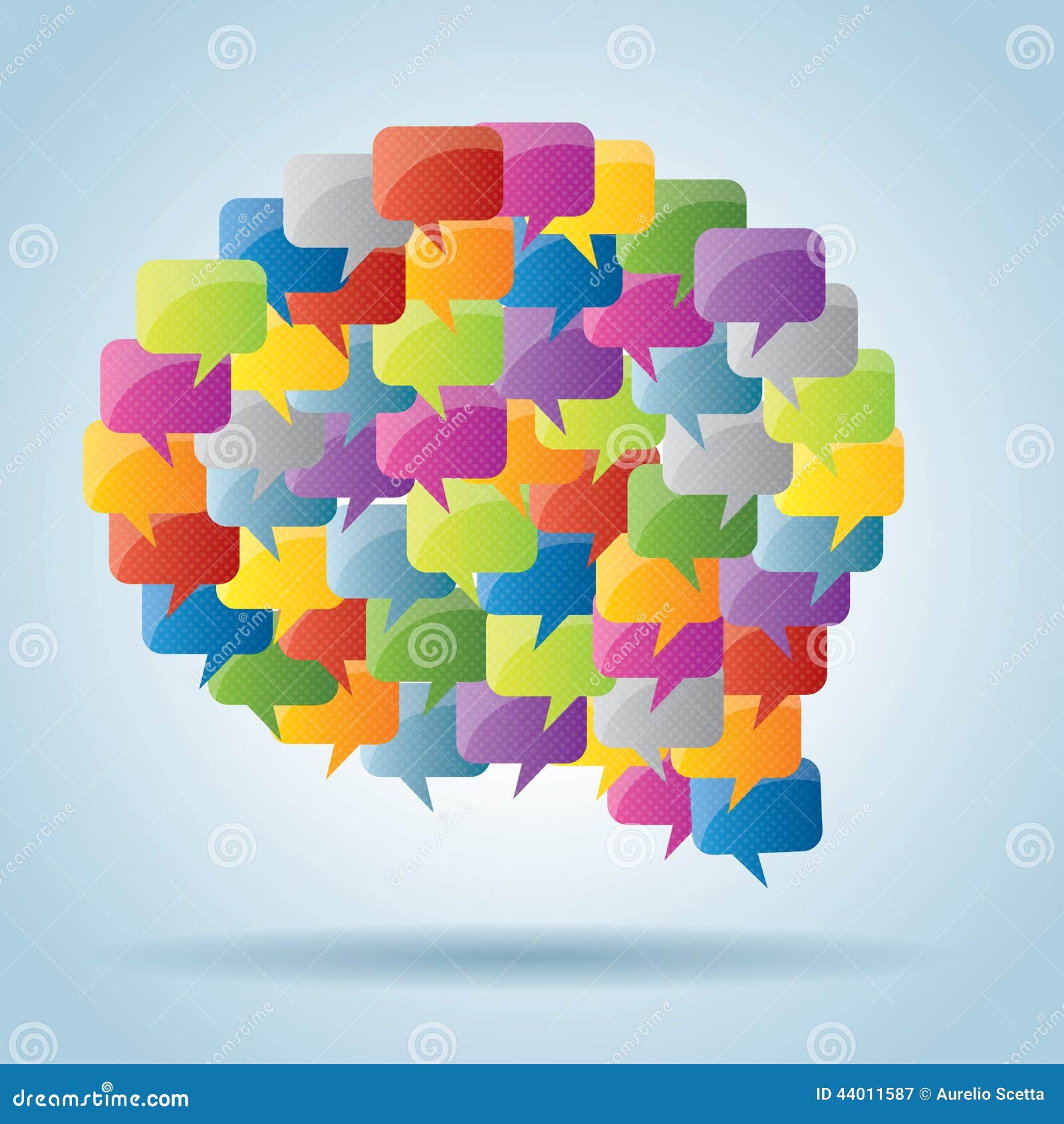 Bubble of communication stock vector. Illustration of connection - 44011587