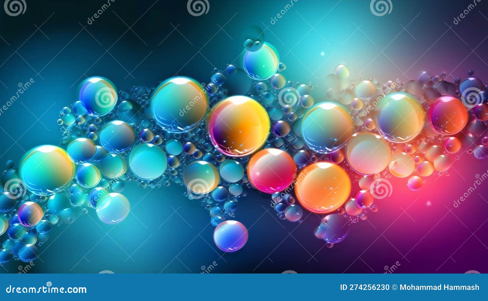 Bubble Corner Design, Made with Generative AI Stock Illustration ...