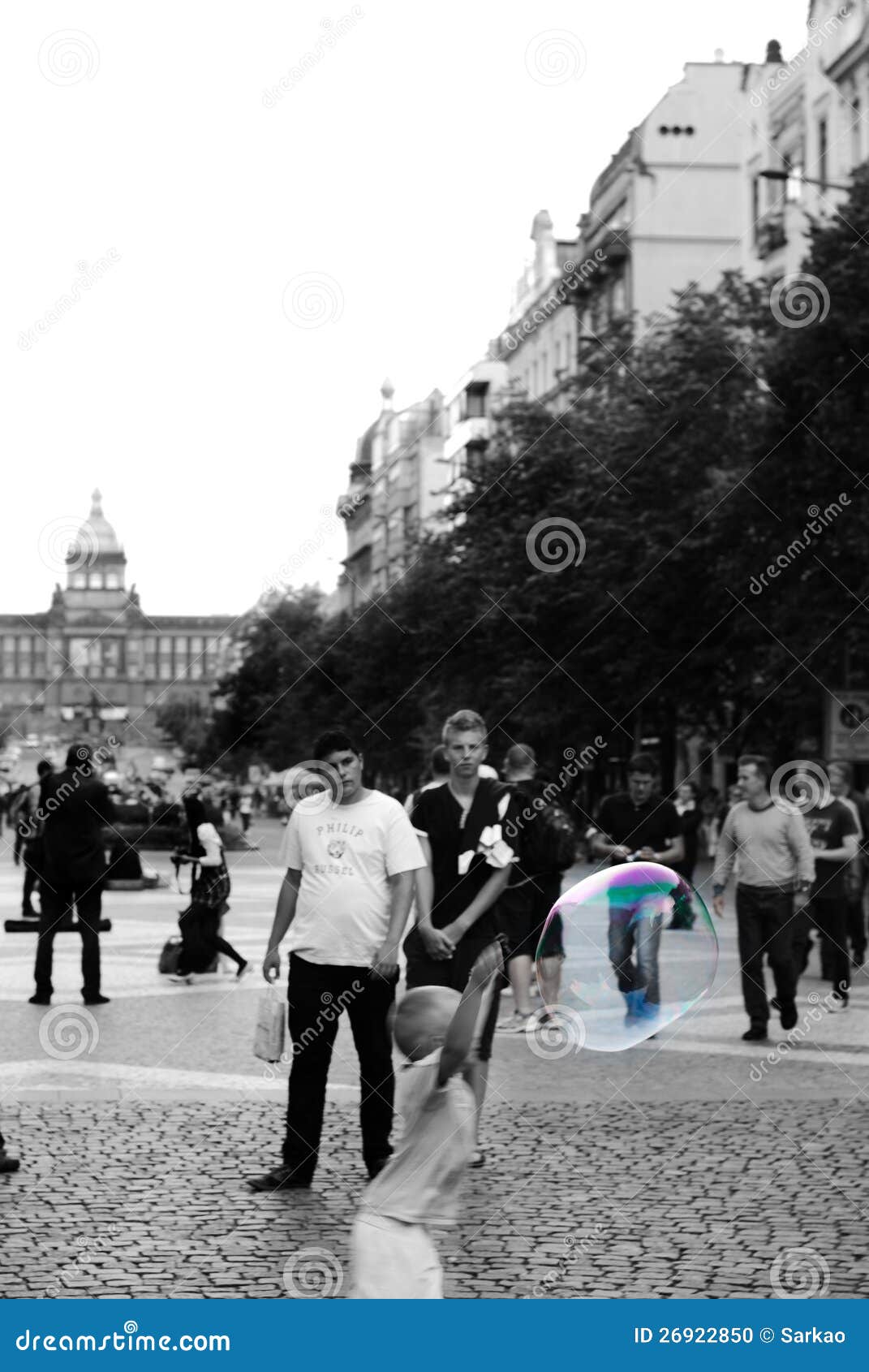 Bubble day in Prague editorial image. Image of people - 26922850