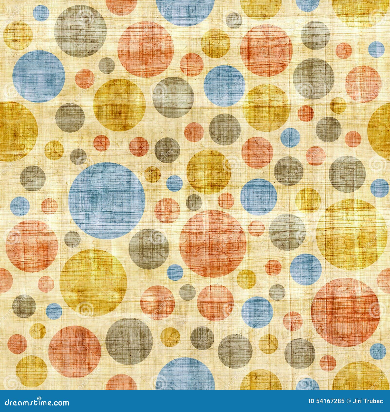 Bubble Decorative Pattern - Seamless Pattern - Papyrus Texture Stock ...