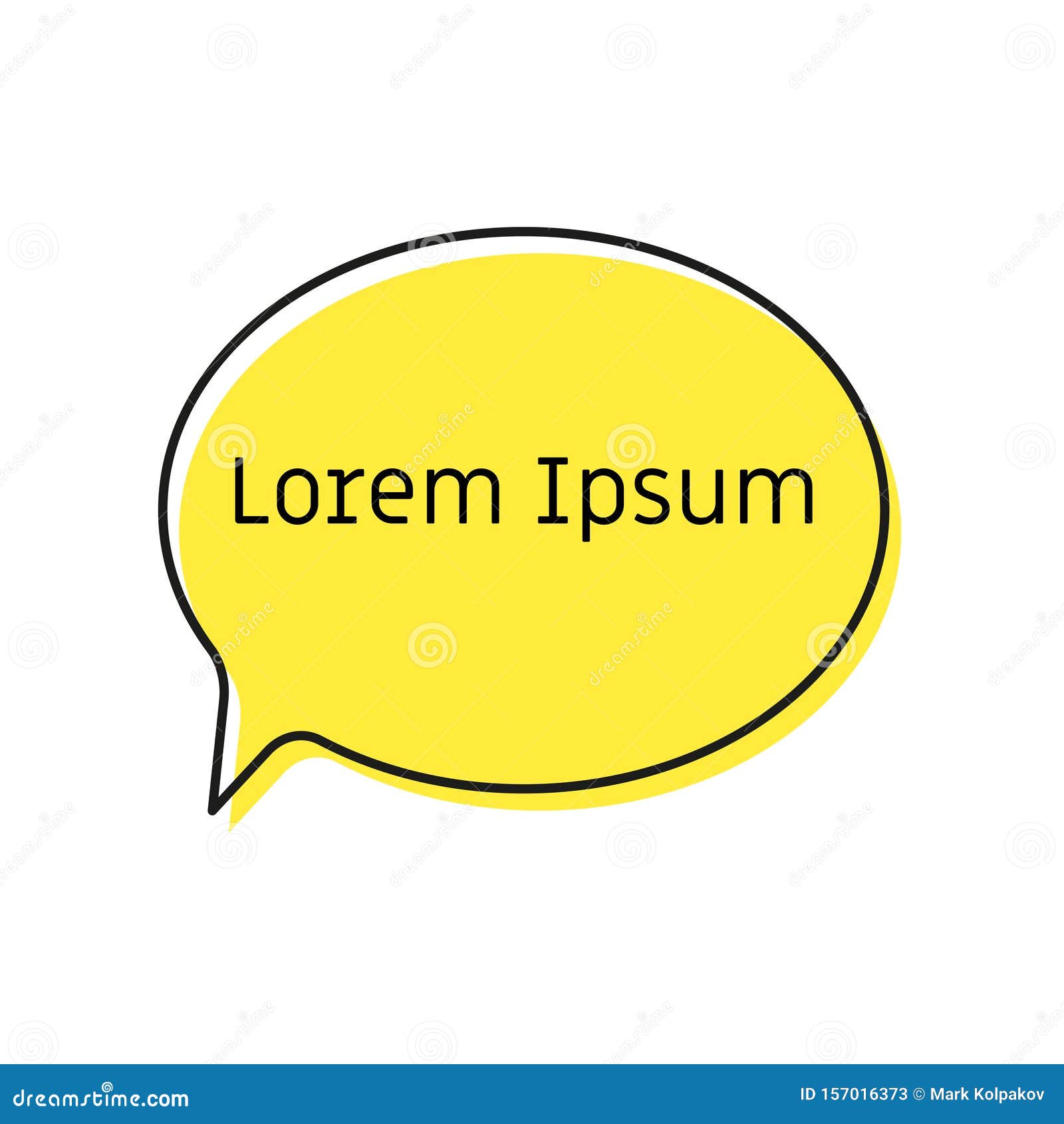 Bubble with Empty Place for Text, Vector Stock Illustration ...