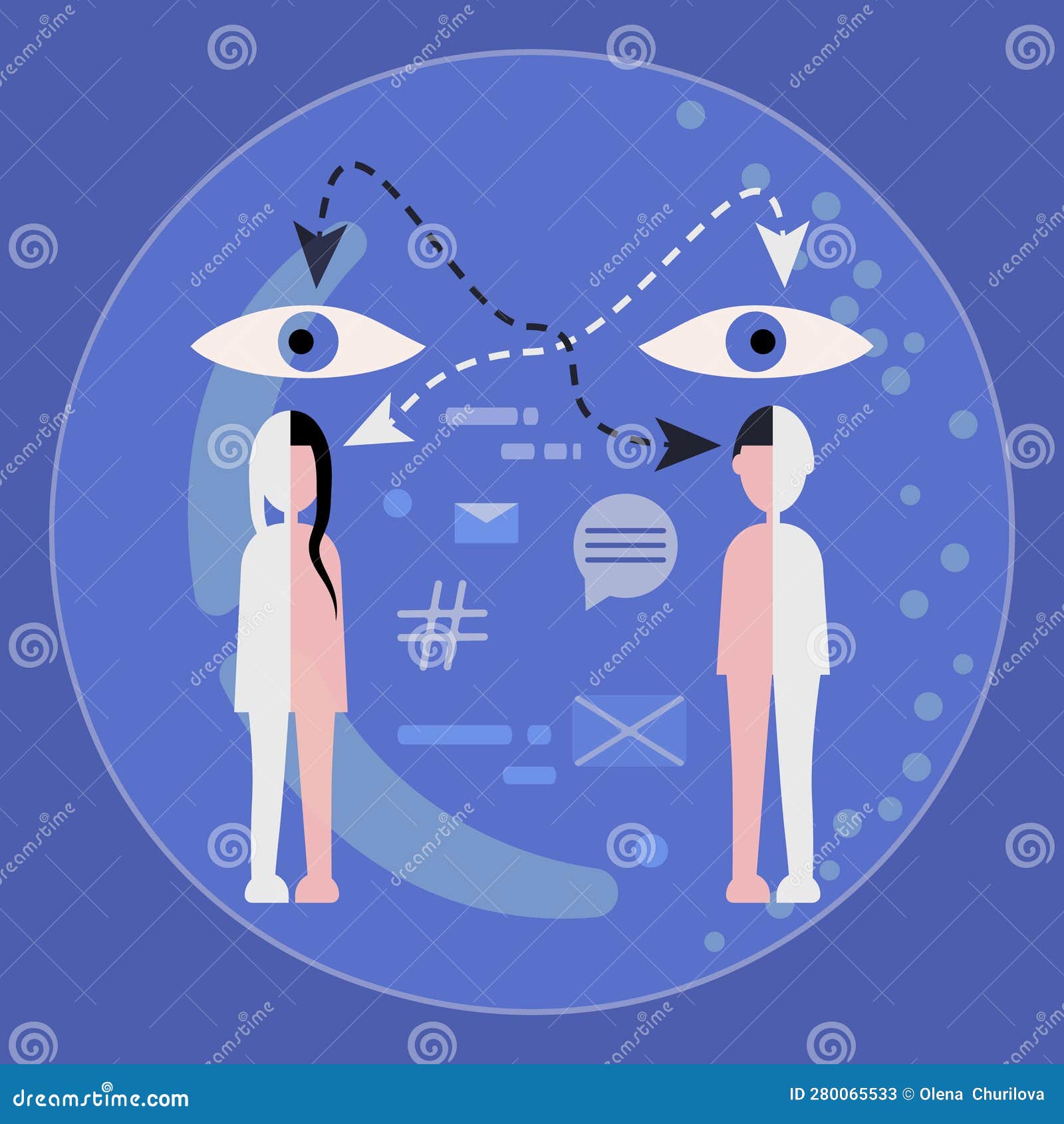 Echo Chamber With Personal Information Room From Media Tiny Person ...