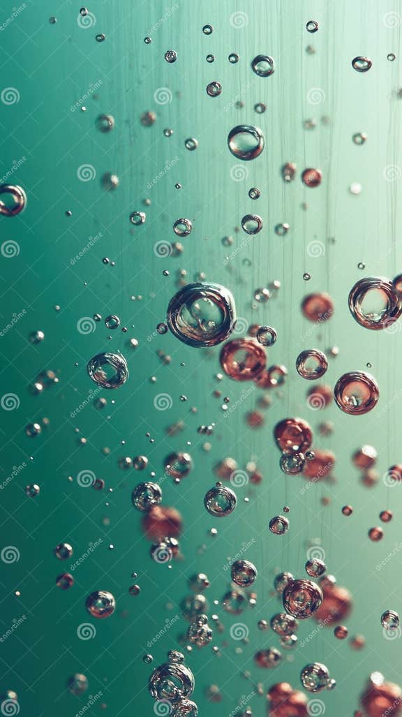 Bubble Forms and Pops on a Surface Creating Droplets Suspended in the Air Stock Image - Image of ...