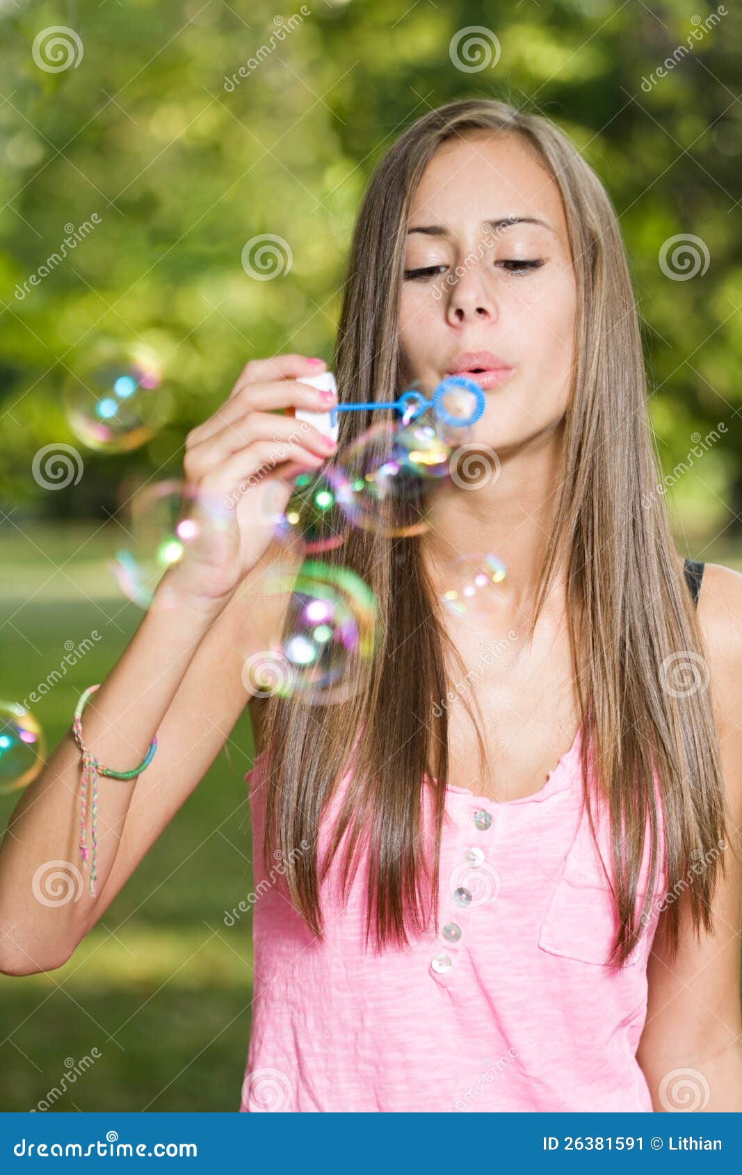 Bubble freedom. stock image. Image of pretty, bubbles - 26381591