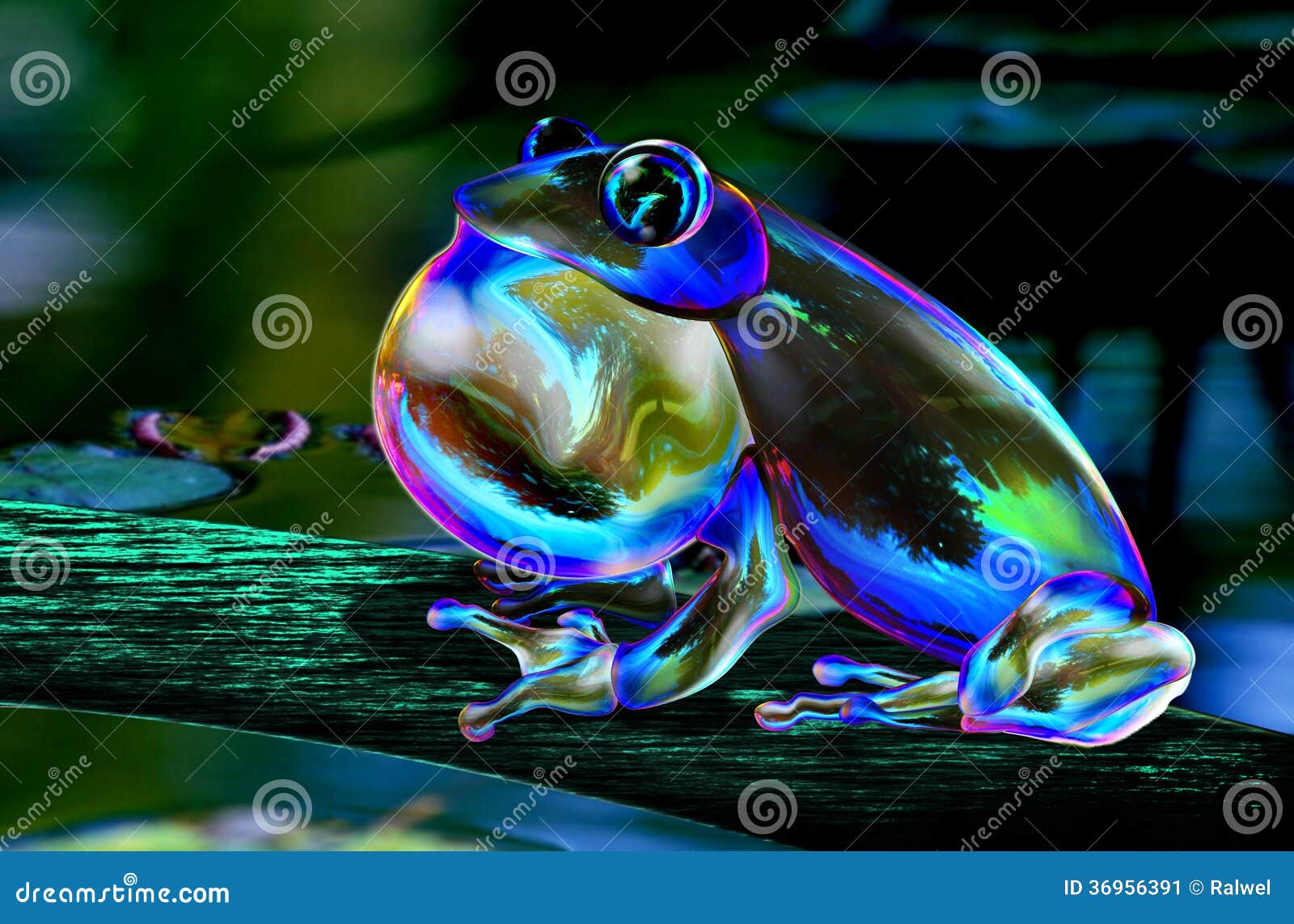 Bubble frog stock illustration. Illustration of green - 36956391
