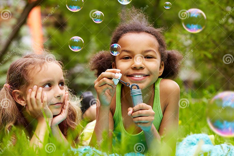 Bubble fun stock image. Image of innocent, lifestyle - 14834175