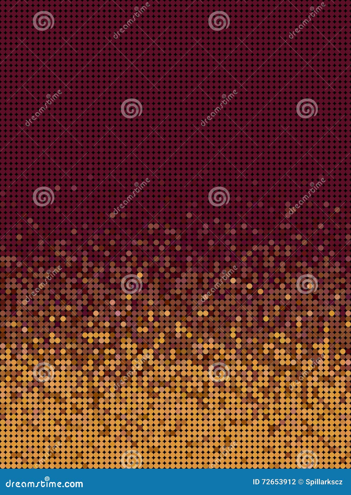 Bubble Gradient Pattern in Orange and Burgundy Stock Vector ...