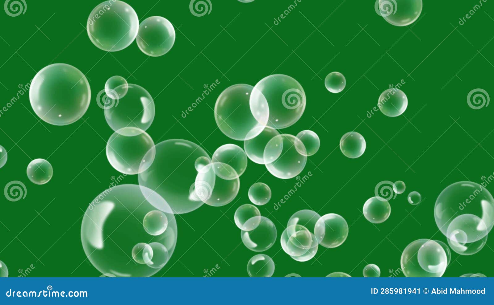 Bubble Green Screen Bacground Video Stock Video - Video of deep, ball ...