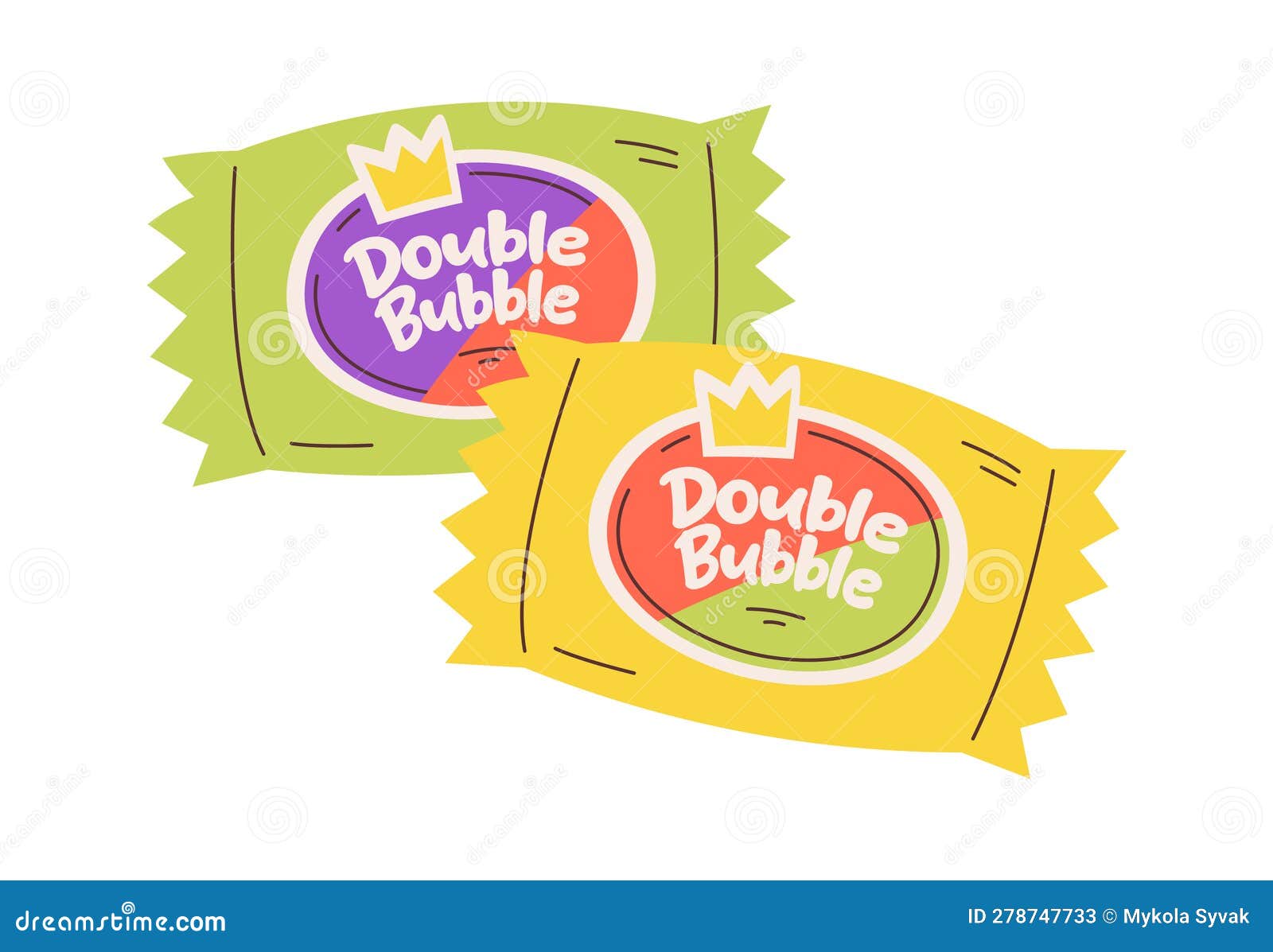 Bubble Gum Candy stock vector. Illustration of bubblegum - 278747733