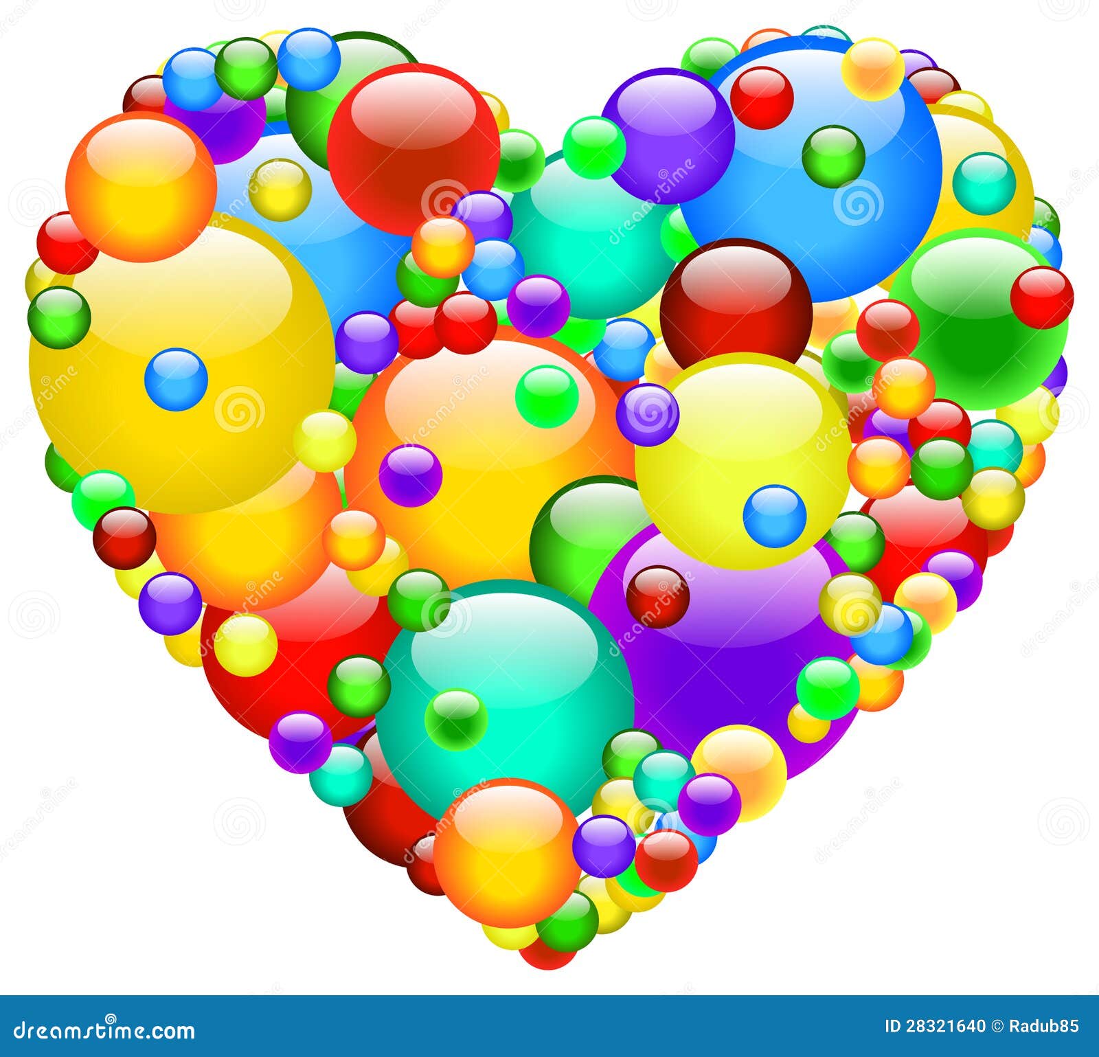 Bubble Heart stock vector. Illustration of contrast, anniversary - 28321640
