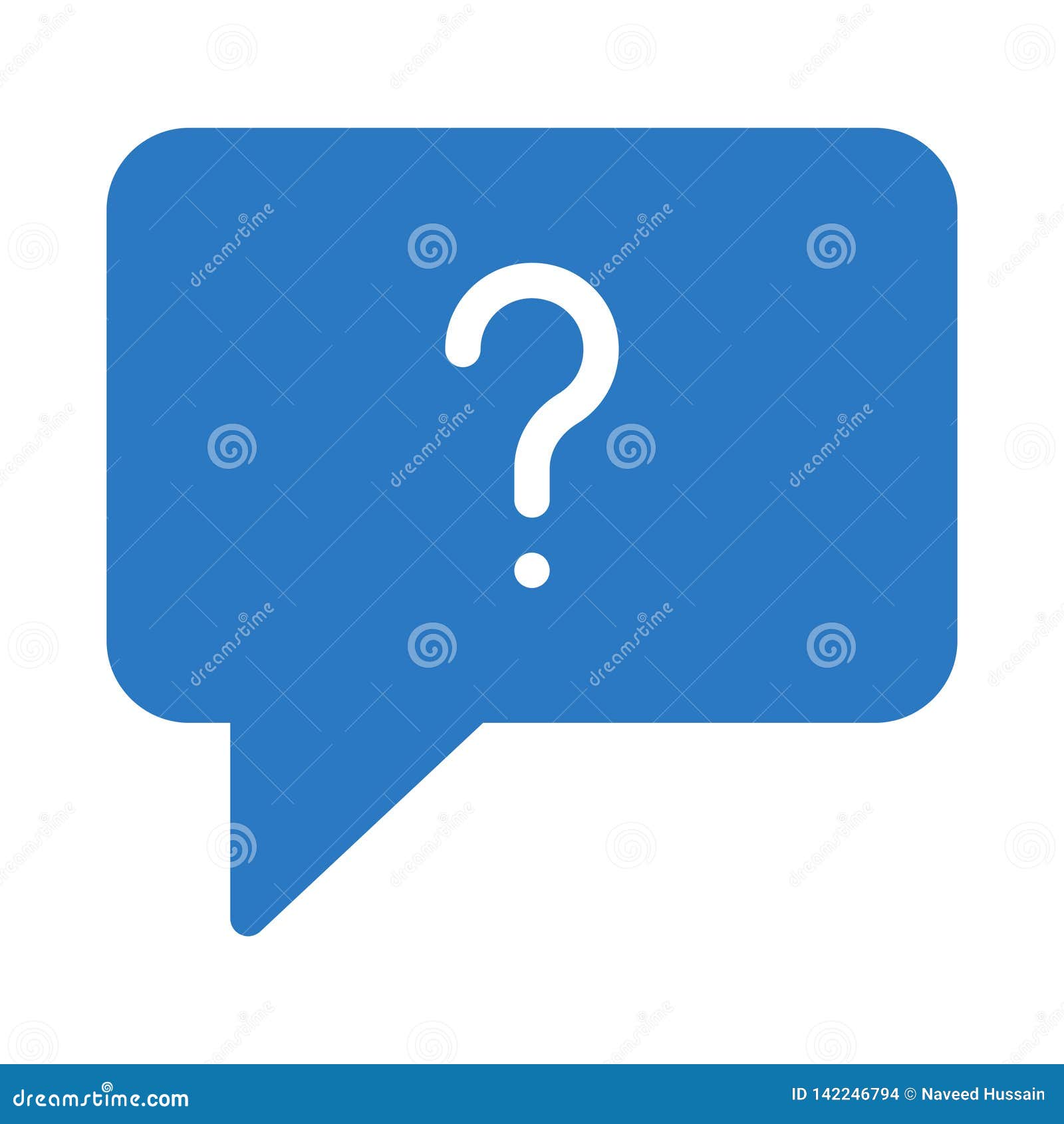 Bubble Help Glyph Color Flat Vector Icon Stock Illustration ...