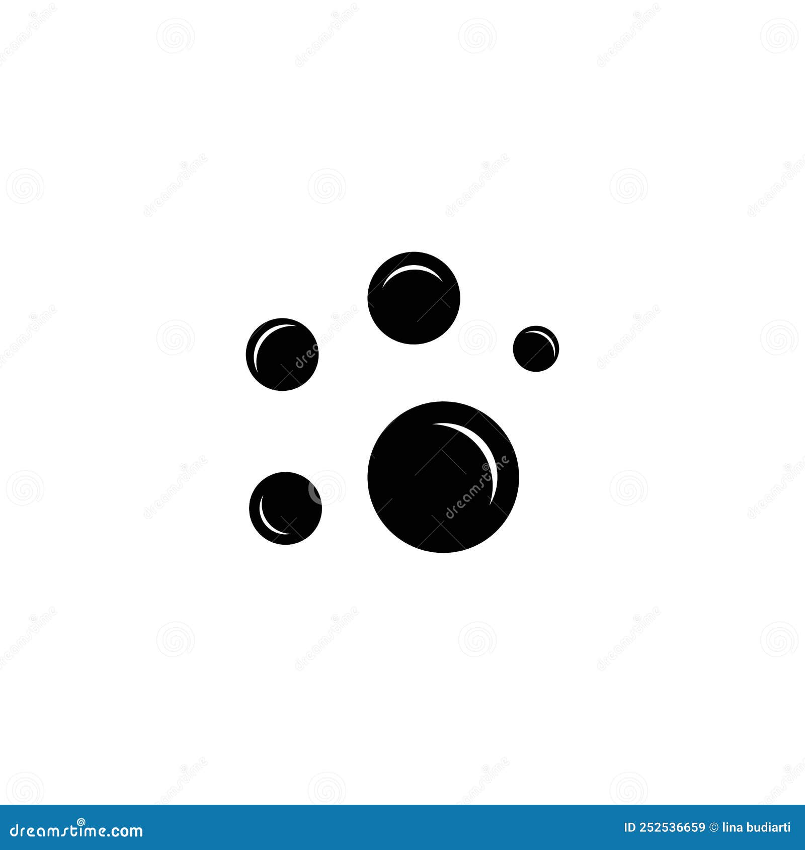 Bubble icon stock vector. Illustration of pattern, background - 252536659