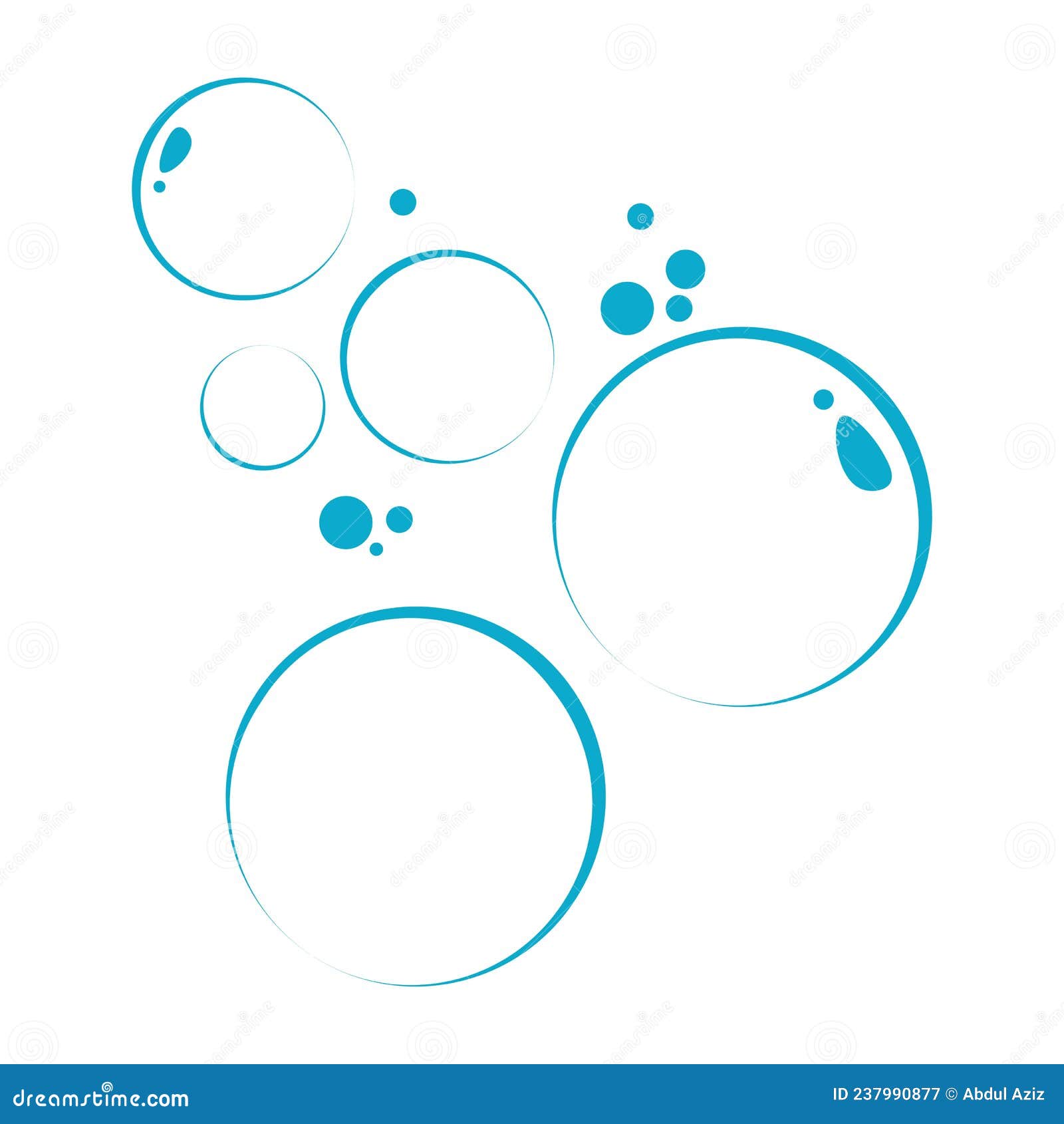 Bubble icon logo vector stock vector. Illustration of round - 237990877