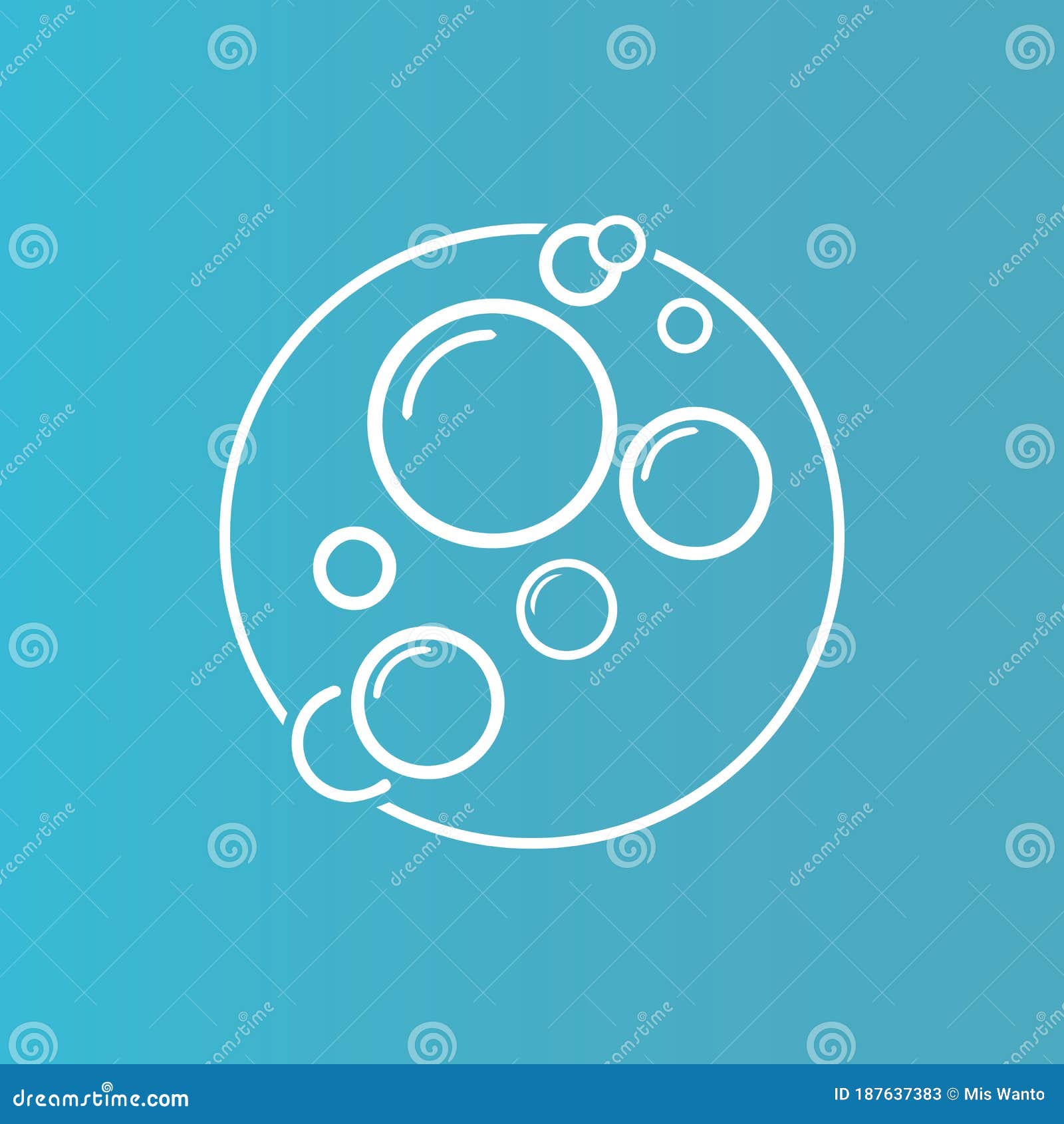 Bubble icon vector stock vector. Illustration of nature - 187637383