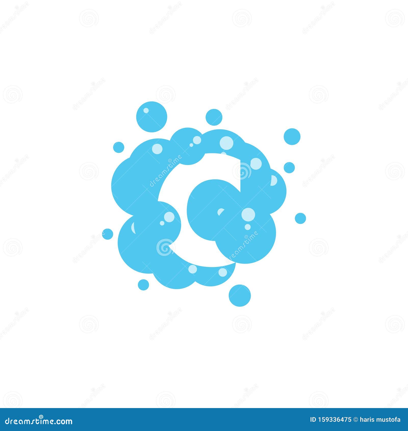 Bubble with Initial Letter C Graphic Design Template Stock Vector ...