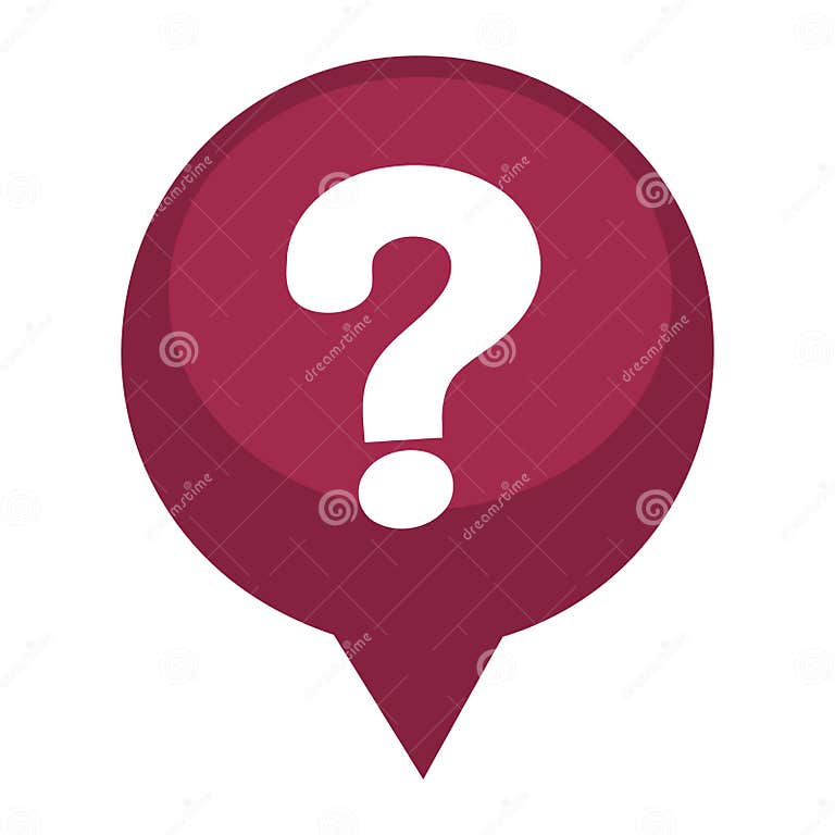 Bubble with Interrogation Information Stock Illustration - Illustration ...